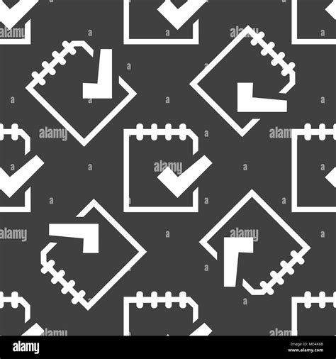 Notepad Paper Documents Web Icon Flat Design Seamless Pattern Vector Eps10 Stock Vector Image