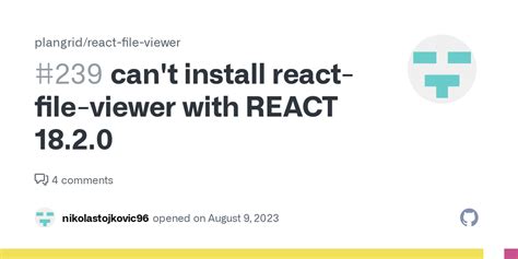 Can T Install React File Viewer With REACT Issue Plangrid React File Viewer GitHub
