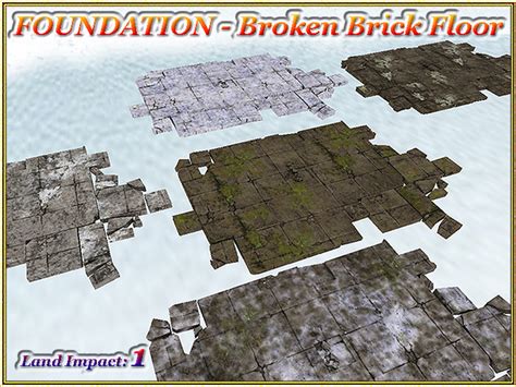 Second Life Marketplace Foundation Broken Brick Floor 1 Li Full