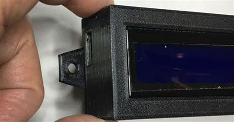 Protective Box For Arduino Lcd With Mounting Tabs By Botsmaker Download Free Stl Model