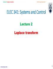 Mastering the Laplace Transform for Systems and Control Analysis ...