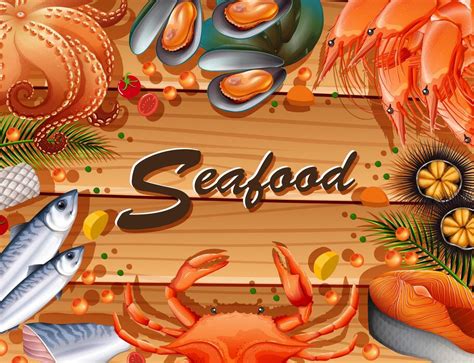 Fondo Mariscos Vectores Iconos Gráficos Y Fondos Para Descargar Gratis