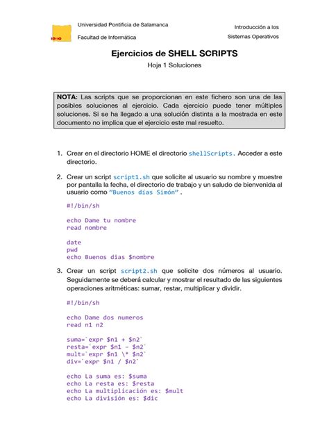 1 Solucion Ejercicios Shell Scripts Pdf