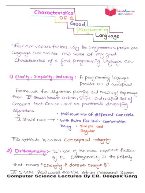 02 Characteristics Of A Good Programming Languages Pdf