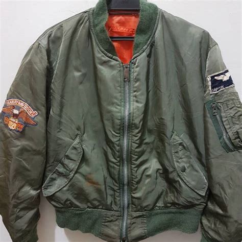 Vintage Usaf Us Military Bomber Jacket M Mens Fashion Coats Jackets