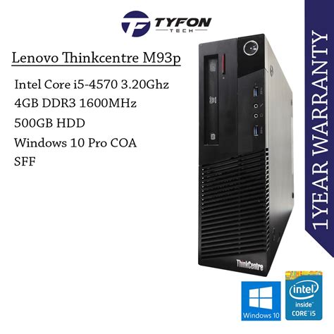 Lenovo Thinkcentre M P Sff I Gb Ram Gb Hdd Desktop Pc Refurbished Shopee Malaysia