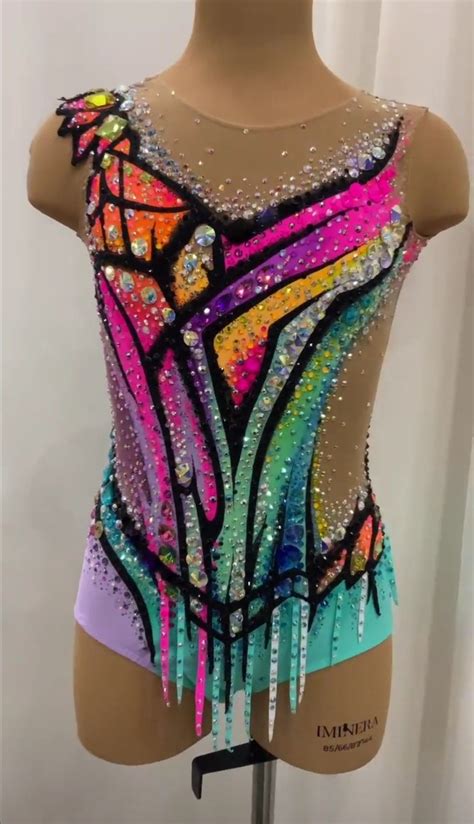 Pin by Nany on diseños realizados | Rhythmic gymnastics costumes ...