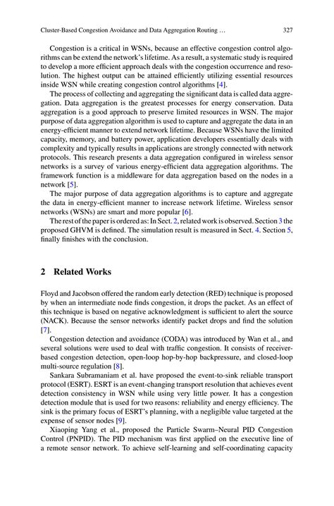 Solution Cluster Based Congestion Avoidance And Data Aggregation