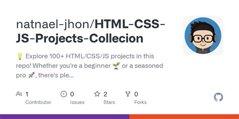 Github Natnael Jhonhtml Css Js Projects Collecion 💡 Explore 100