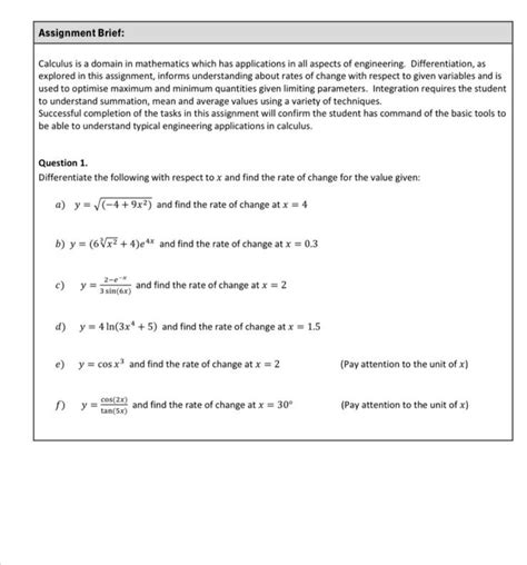 Question 1 Calculus Matchmaticians