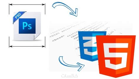 تحويل تصميم psd الى موقع html5 و css3 خمسات