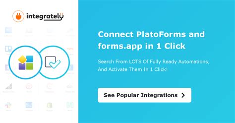 How To Integrate PlatoForms Forms App 1 Click Integration