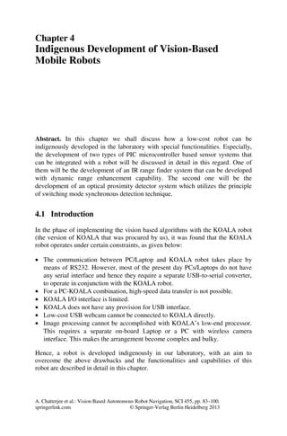 Vision Based Autonomous Robot Navigation PDF