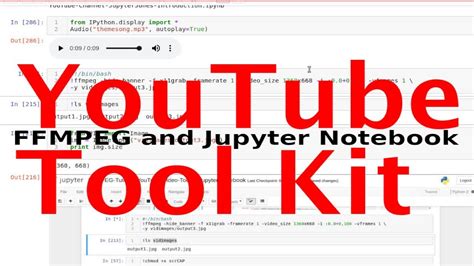 ffmpeg tutorial using jupyter notebook to create youtube videos youtube