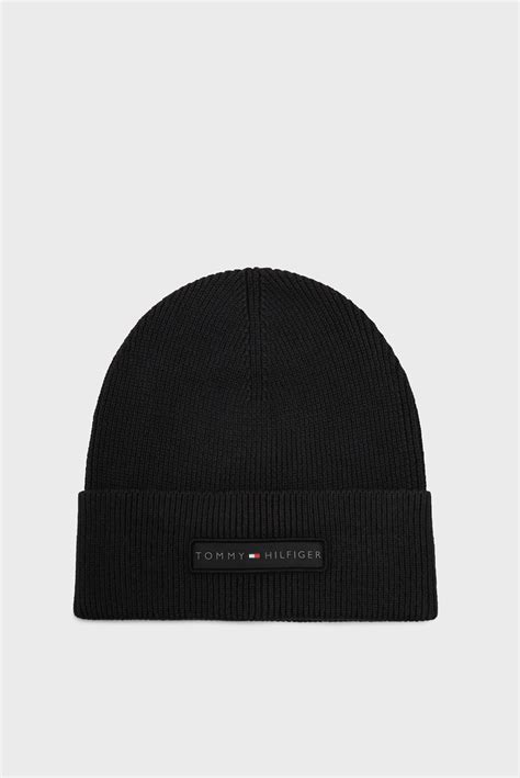 Мужская черная шапка TH SKYLINE BEANIE Tommy Hilfiger AM0AM11495 — MD ...