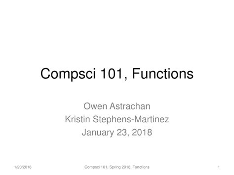 Ppt Functions In Computer Science Powerpoint Presentation Free