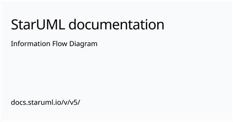 Information Flow Diagram StarUML Documentation