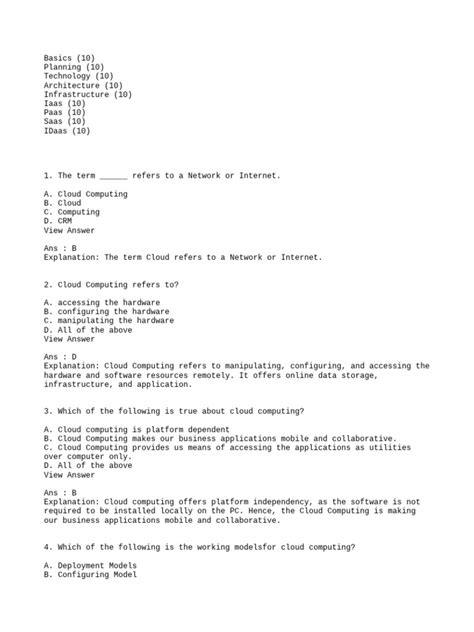 cloud computing question bank pdf