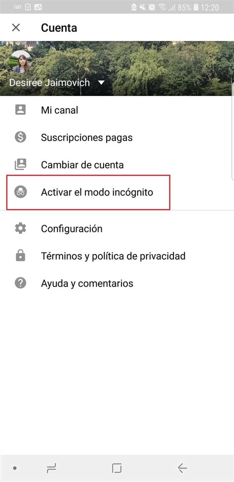 Cómo activar el modo incógnito de YouTube en tu celular Infobae