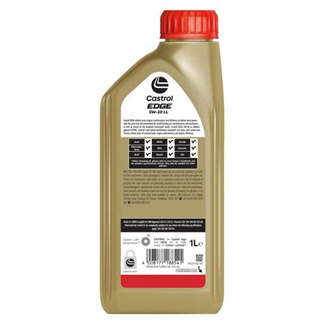 Engine oil CASTROL EDGE LL 5W30 1l, 15F7DA | AUTODOC price and review