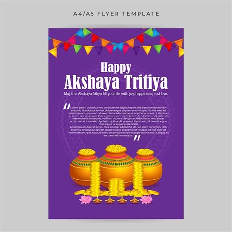 Happy Akshaya Tritiya 소셜 미디어 스토리 피드 목업 템플릿의 벡터 그림 프리미엄 벡터
