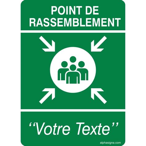 Affiche De Point De Rassemblement Avec Texte Personnalisable