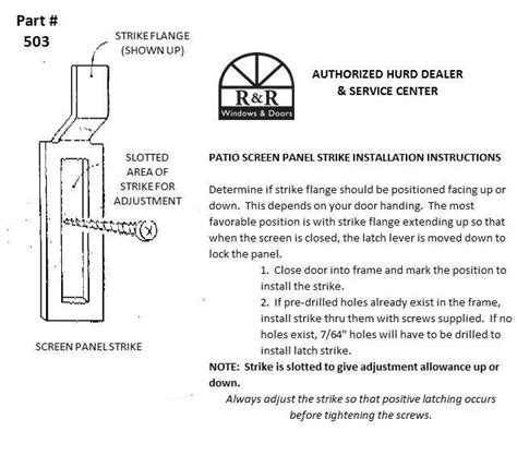 503 Sliding Screen Door Keeperanti Rattle Package Old Style Randr