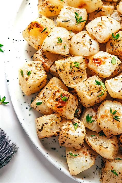 Roasted Turnips Recipe Wholesome Yum