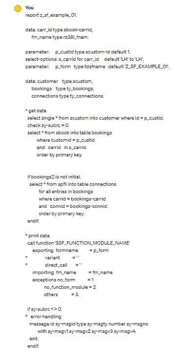 9기 Sap방 Chat Gpt를 이용하여 Abap 소스코드 분석하기