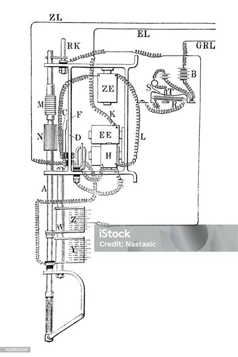 Automatic Telephone Switch From Strowger Stock Illustration Download