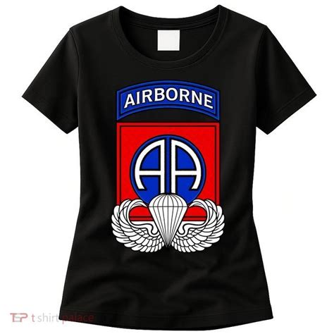 Us Army 82nd Airborne Division Paratrooper Veteran Vintage Womens T