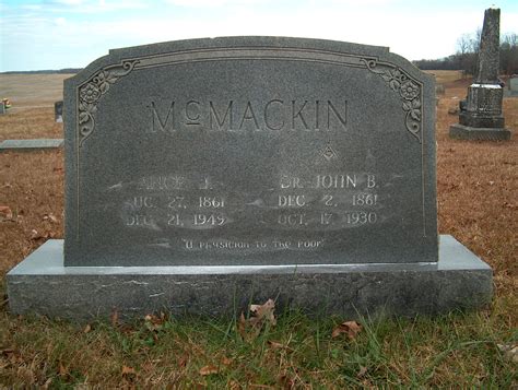 Dr John Blair Mcmackin 1861 1930 Find A Grave Memorial