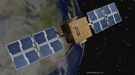 Blender卫星模型 群友投稿，作者不详，知道的话留言 Blender布的