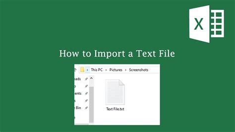 Excel How To Import Text Or Csv Files Youtube