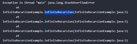 Stackoverflowerror In Java Explained With Examples