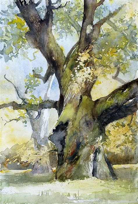 Watercolor Landscape Paintings Watercolor Trees Landscape Paintings