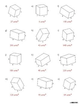 Volume Of Rectangular Prisms Mystery Grid Worksheet By Order Of Ops
