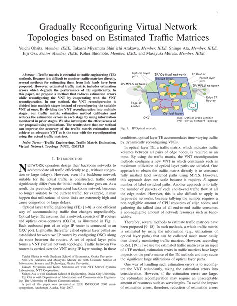 Pdf Gradually Reconfiguring Virtual Network Topologies Based On
