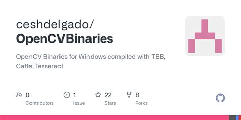 Github Ceshdelgado Opencvbinaries Opencv Binaries For Windows Compiled With Tbb Caffe Tesseract