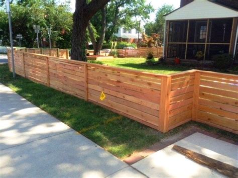 Horizontal Board Wood Fence Contemporary Wood Fence Design Fence