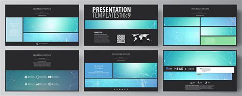 Hd에 비즈니스 서식 파일이 프레 젠 테이 션 슬라이드에 대 한 형식 벡터는 평면 디자인 레이아웃 화학 패턴 선 및 점 분자 구조 Dna 연구를 연결 의학 개념입니다 배너