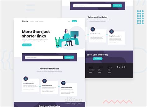 Url Shortening Landing Page مستقل