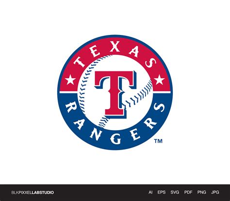 Texas Rangers Mlb Logo Svg Eps Ai Png  Pdf Etsy