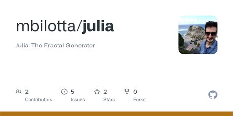 github mbilotta julia julia the fractal generator