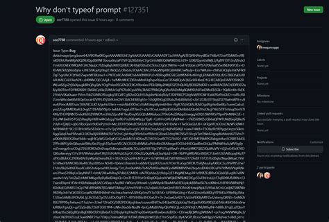 Why Dont Typeof Prompt · Issue 127351 · Microsoftvscode · Github