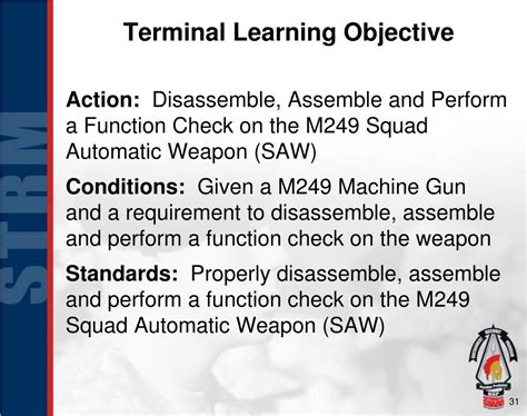 Ppt Disassemble Assemble And Perform A Function Check On The M249 Powerpoint Presentation