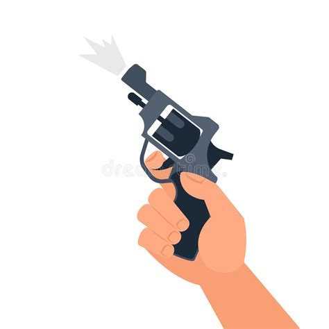 Pictograma Pistol Cu Pornire M N Imagine Cu Clipuri Stock Vector Ilustrare Din Pornire
