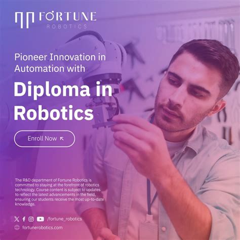Fortunerobotics On Linkedin Robotics Diplomaprogram Futureready Fortunerobotics