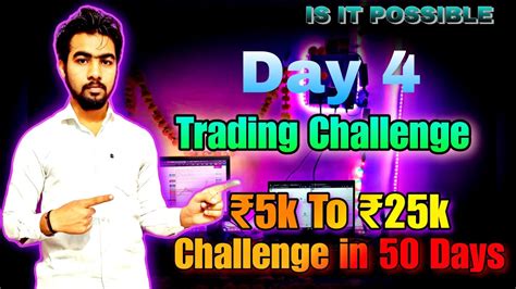 Day4 Trading Challenge 5k To 25k Challenge In Next 50 Days 50 Days