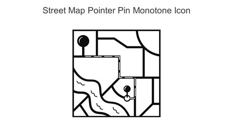 Street Map Pointer Pin Monotone Icon In Powerpoint Pptx Png And Editable Eps Format Ppt Example